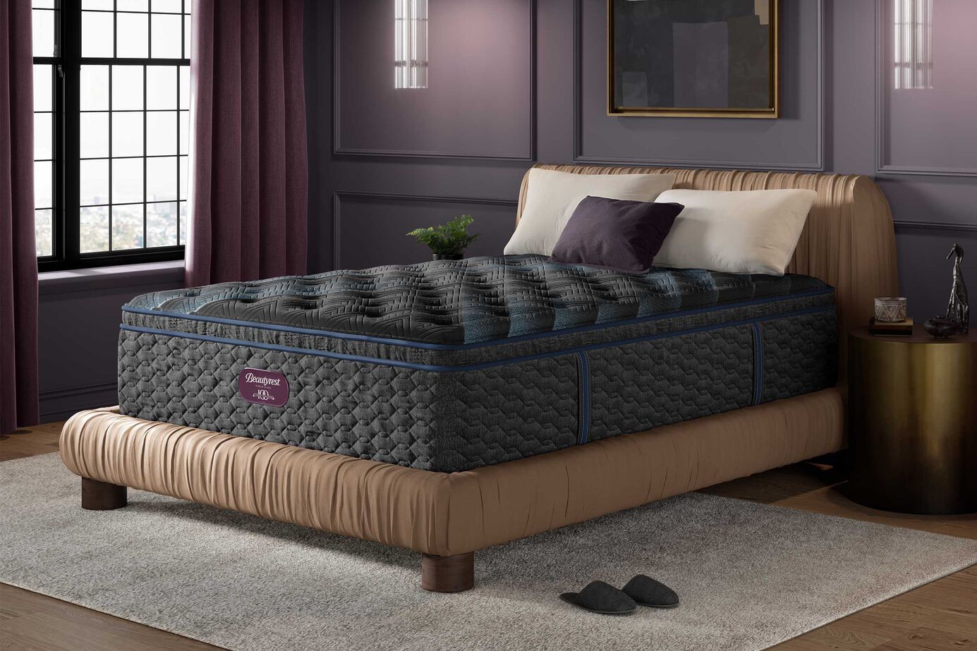 Beautyrest World Class Level 4 Plush Pillow Top Mattress 16.25" for USD ...